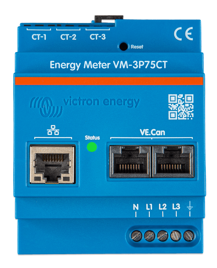 Energiemeters VM-3P75CT, ET112, ET340, EM24 Ethernet & EM540 | Victron ...